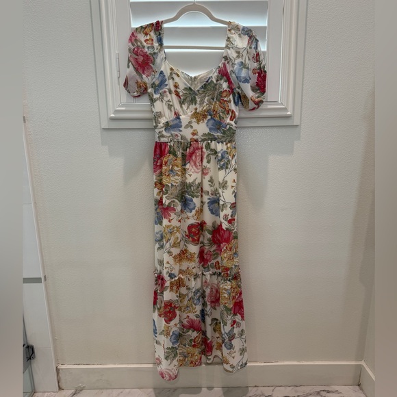 Wayf | Dresses | Wayf Multicolor Floral Maxi Dress | Poshmark